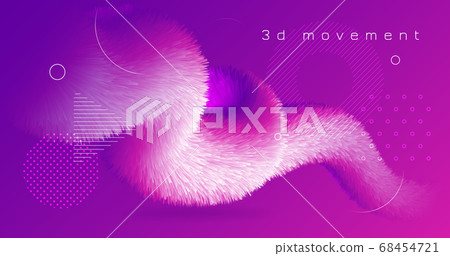 Pink Wave Background. Neon Dynamic Motion. - Stock Illustration ...