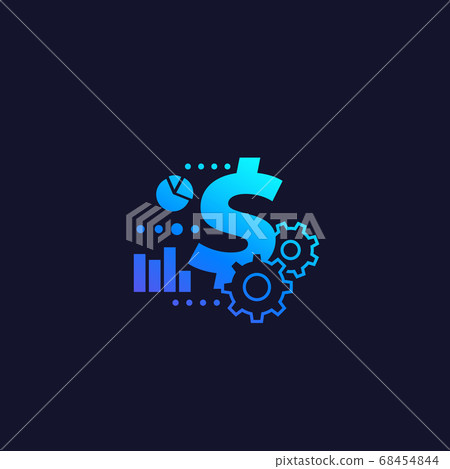 cost optimization, financial icon, vector graphic-插圖素材 [68454844] - PIXTA圖庫