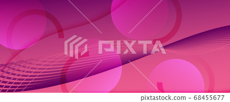 Color Flow Wave. Pink Dynamic Movement. Abstract - Stock Illustration ...