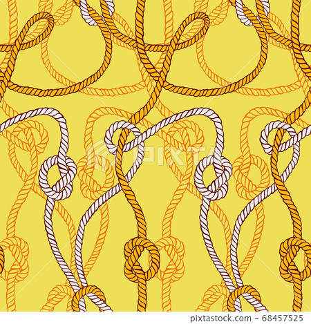 Vector seamless pattern made of twisted ropes... - Stock Illustration ...
