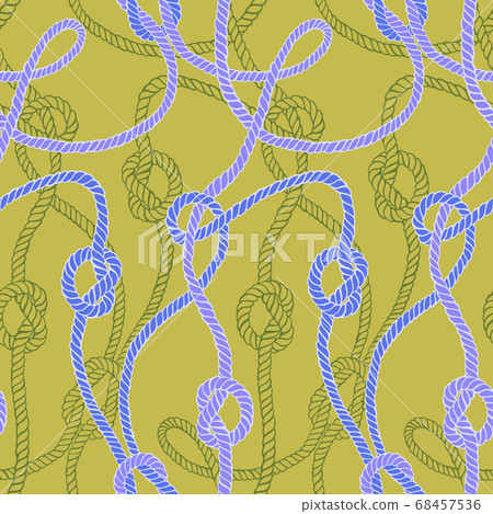 Vector seamless pattern made of twisted ropes... - Stock Illustration ...