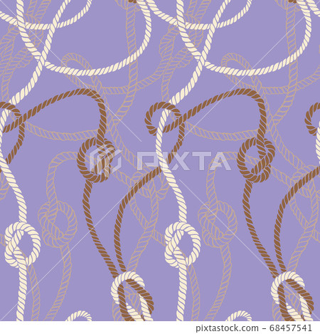 Vector seamless pattern made of twisted ropes... - Stock Illustration ...