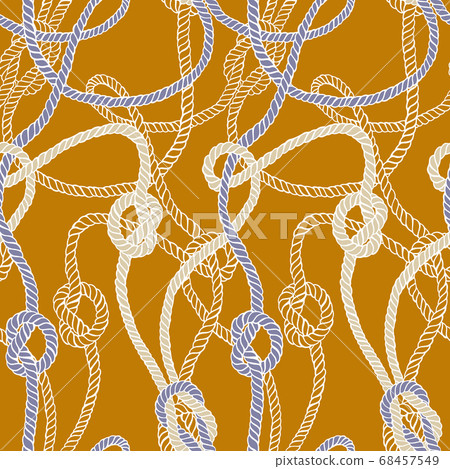 Vector seamless pattern made of twisted ropes... - Stock Illustration ...