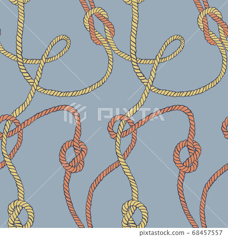Vector seamless pattern made of twisted ropes... - Stock Illustration ...