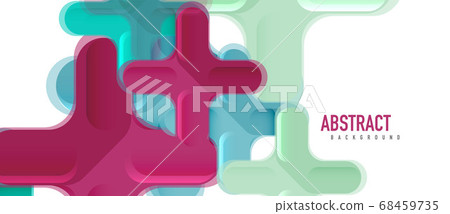 Glossy multicolored plastic style cross... - Stock Illustration ...