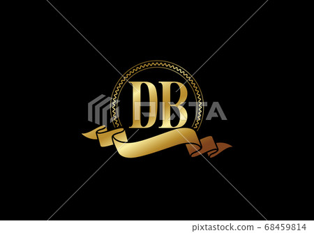 Initial Monogram Letter D B Logo Design Vector... - Stock Illustration ...