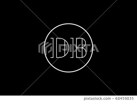 Initial Monogram Letter D B Logo Design Vector... - Stock Illustration ...