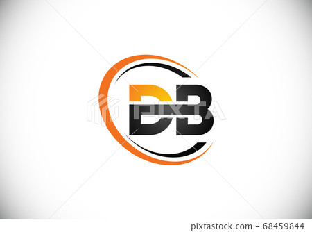 Initial Monogram Letter D B Logo Design Vector... - Stock Illustration ...