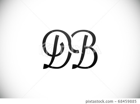 Initial Monogram Letter D B Logo Design Vector... - Stock Illustration ...