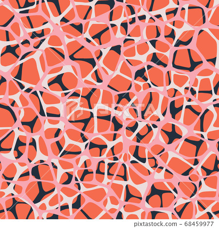 Abstract shapes seamless pattern. - Stock Illustration [68459977] - PIXTA