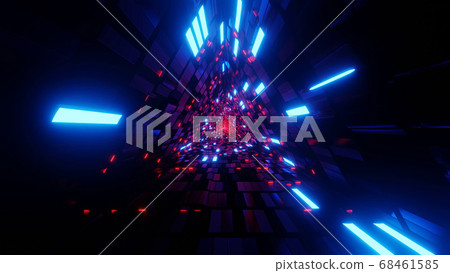 Illuminated Fiery Grid Cyber Gateway 4k uhd 3d... - Stock Illustration ...