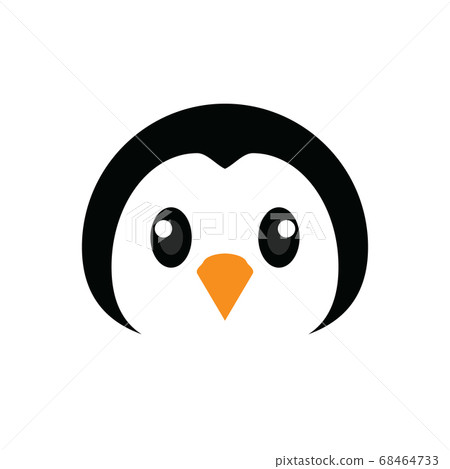 Penguin head cartoon - Stock Illustration [68464733] - PIXTA