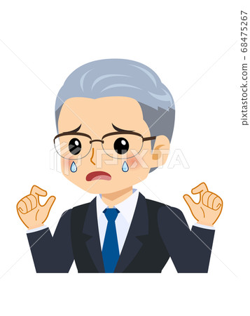 representative director, cry, crying - Stock Illustration [68475267 ...