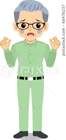 grandfather, sad, sorrowful - Stock Illustration [68476237] - PIXTA