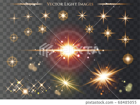 A set of transparent light materials - Stock Illustration [68485055 ...