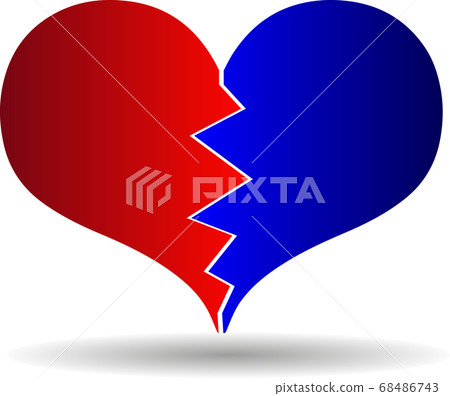 bursting heart vector - Stock Illustration [68486743] - PIXTA