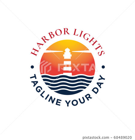 Harbor business logo design template - Stock Illustration [68489020 ...