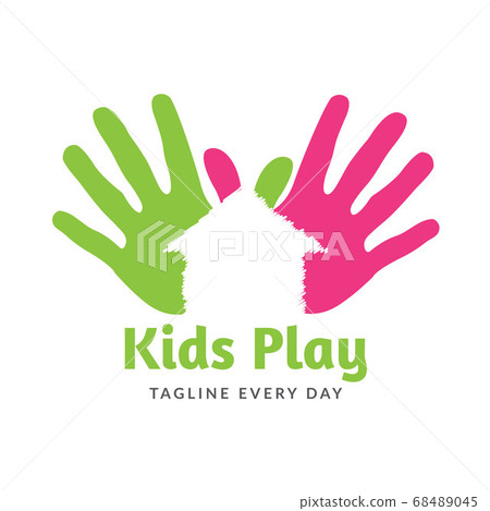 Kids home logo design template-插圖素材 [68489045] - PIXTA圖庫