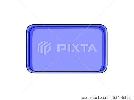 Blue tray - Stock Illustration [68496392] - PIXTA
