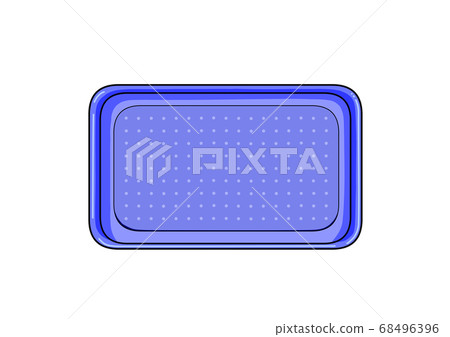 Blue tray - Stock Illustration [68496396] - PIXTA