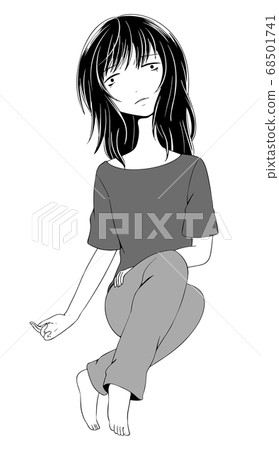 Women who are depressed and lethargic - Stock Illustration [68501741 ...