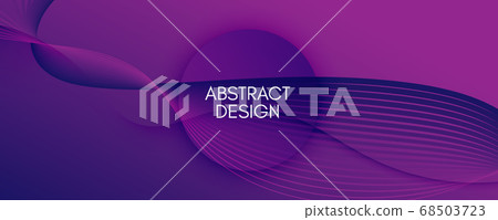 Fluid Background. 3d Flow Line Wallpaper. Color - Stock Illustration ...