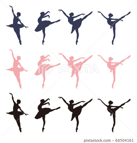 Ballet silhouette - Stock Illustration [68504161] - PIXTA