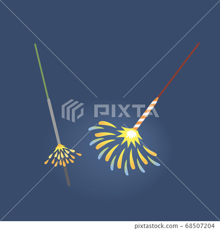 Handheld fireworks - Stock Illustration [68507204] - PIXTA
