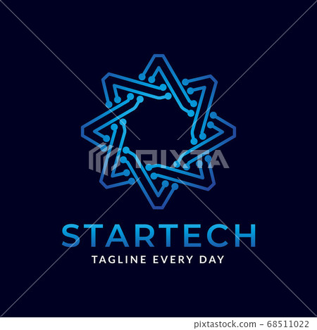 Star tech logo design template - Stock Illustration [68511022] - PIXTA