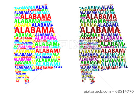Map of Alabama - vector illustration - Stock Illustration [68514770 ...