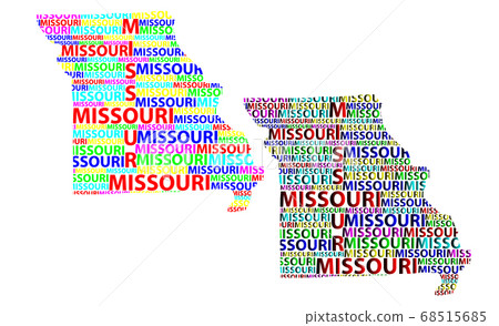 Map of Missouri - vector illustration - Stock Illustration [68515685 ...