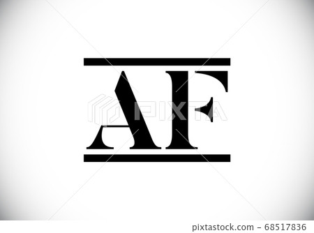A F letter sign symbol. Initial Letter A F Logo... - Stock Illustration ...