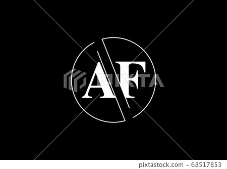 A F letter sign symbol. Initial Letter A F Logo... - Stock Illustration ...