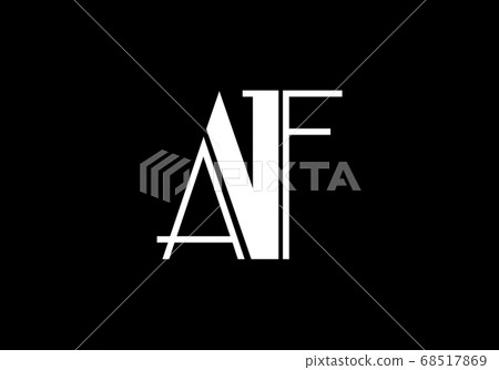 A F letter sign symbol. Initial Letter A F Logo... - Stock Illustration ...