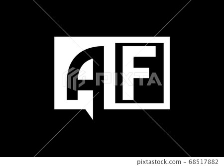 A F letter sign symbol. Initial Letter A F Logo... - Stock Illustration ...