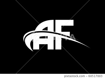 A F letter sign symbol. Initial Letter A F Logo... - Stock Illustration ...