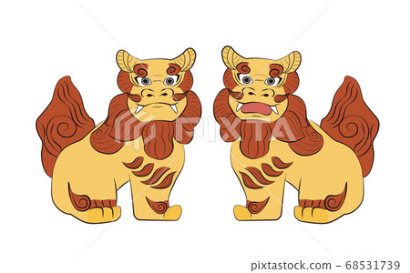 Okinawa Shisa Illustration - Stock Illustration [68531739] - PIXTA