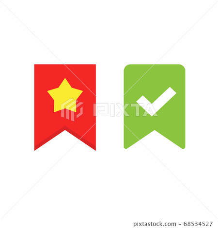 Bookmark vector icon label element design... - Stock Illustration ...