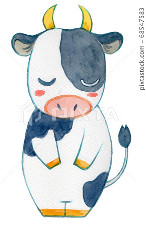 Cows bowing - Stock Illustration [68547583] - PIXTA