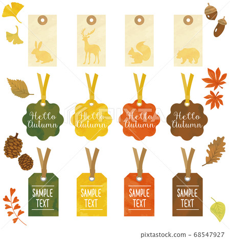 Autumn image tags - Stock Illustration [68547927] - PIXTA