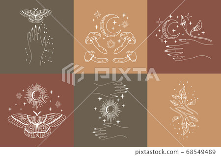 Mystical objects collection - Stock Illustration [68549489] - PIXTA