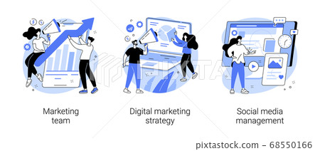 Digital marketing strategy abstract concept... - Stock Illustration ...
