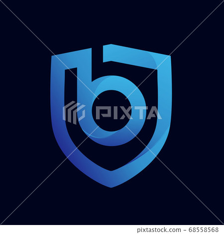 Shield B logo design template - Stock Illustration [68558568] - PIXTA