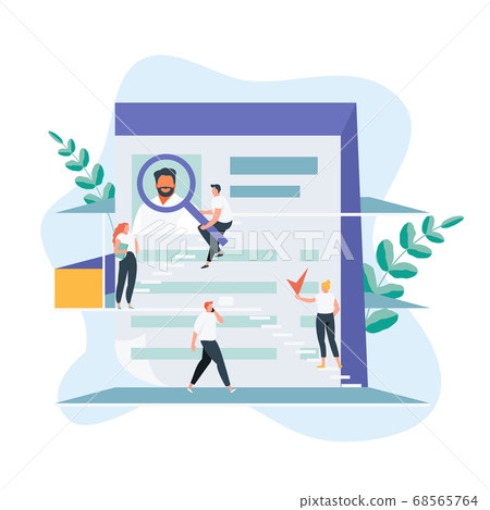 Vector people staff recruitment - Stock Illustration [68565764] - PIXTA