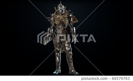 Skeleton, render 3D model on the background - Stock Illustration ...