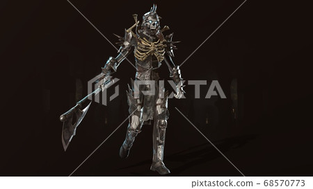 Skeleton, render 3D model on the background - Stock Illustration ...
