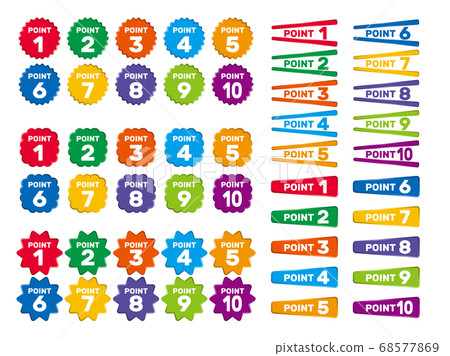 A number design that makes a point that is... - Stock Illustration ...