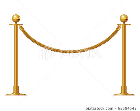 Partition rope _ Illustration of alignment pole... - Stock Illustration ...