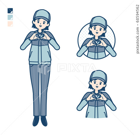 vector, vectors, blue collar worker - Stock Illustration [68594562] - PIXTA