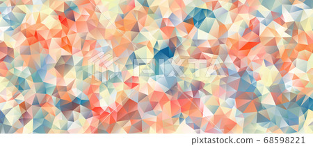 Cubism background red, yellow and blue gradation - Stock Illustration ...